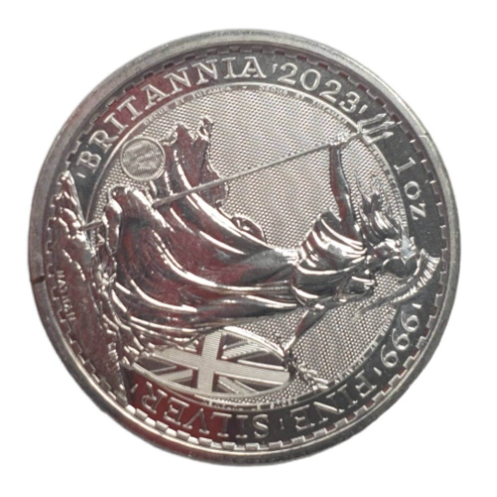 Like New Britannia 2023 1 oz Silver Bullion Coin (Queen Elizabeth II ...